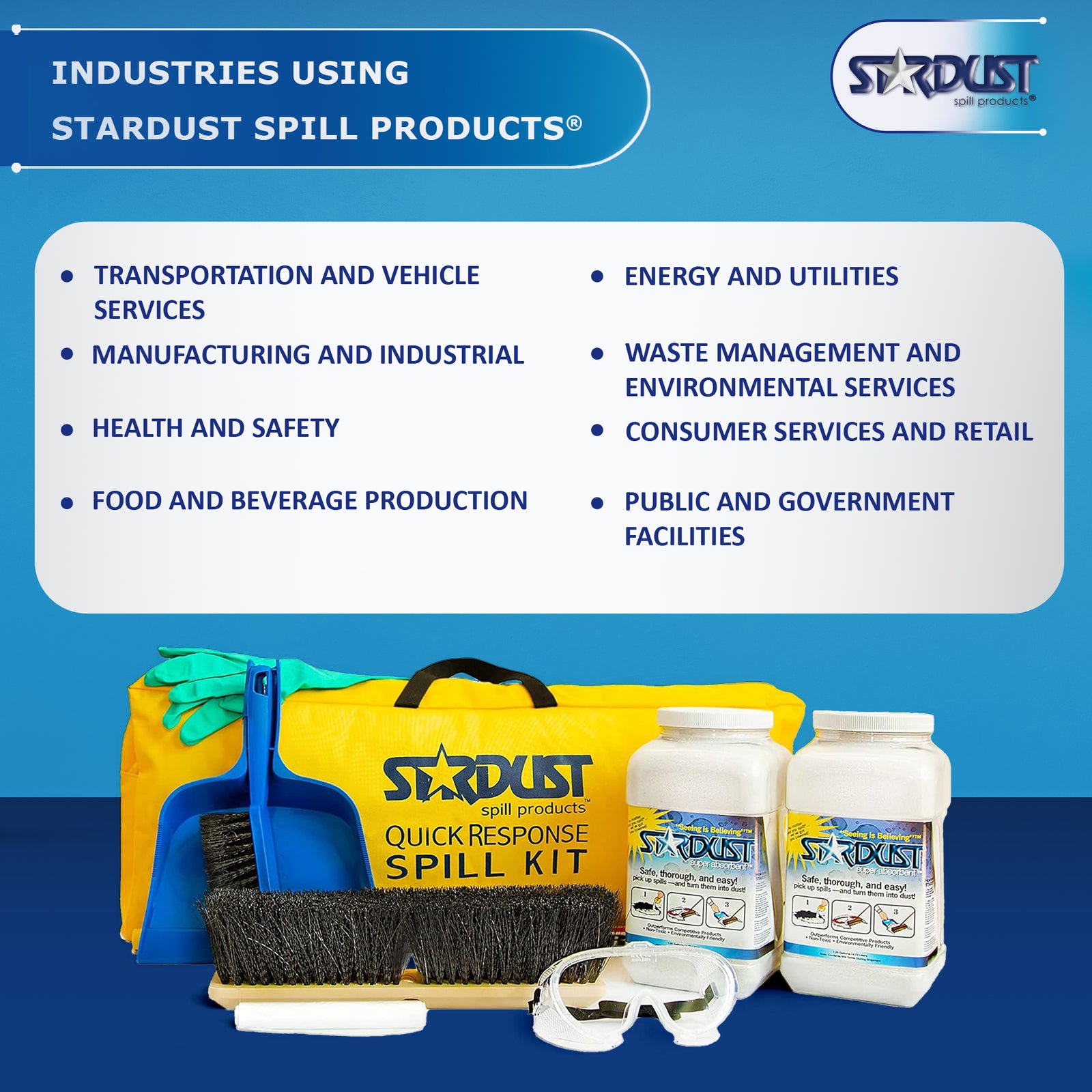STARDUST Quick Response (Vehicle) Spill Kit (Part No. D710)